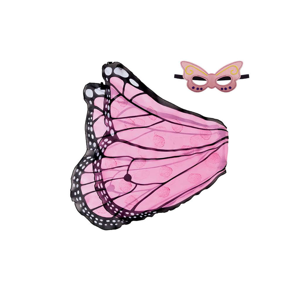 Laste sifoonist liblikatiivad ja mask - Star Peokaubad