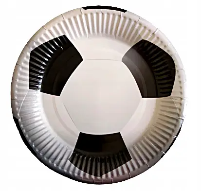 Papist taldrikud 6tk, 23cm - Star Peokaubad